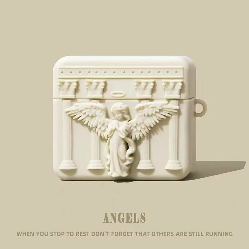 3D силиконовый мягкий чехол для наушников God Angel для Huawei Free Clip FreeBuds 6i 5i 5 4 SE2 Pro3 2 Pro Защитный чехол