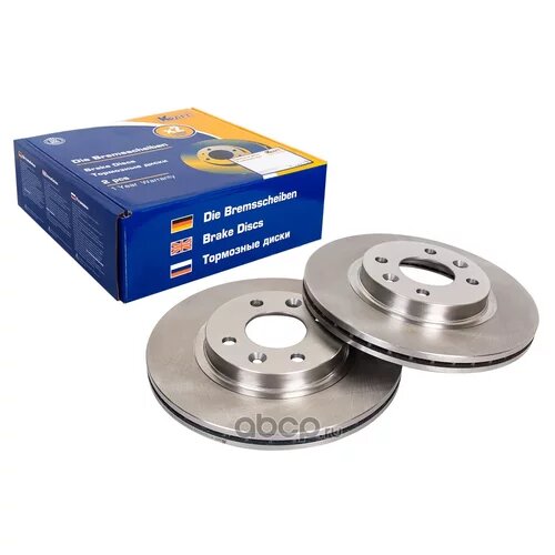 Диск тормозной передний LARGUS (12-) без ABS (упаковка 2 шт.), KRAFT KT016009