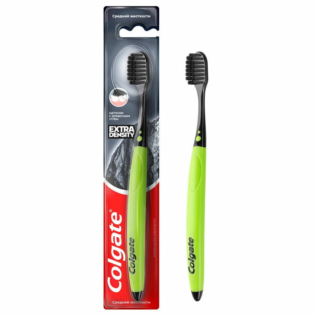 Зубная щетка Colgate Extra Density, средняя, на блистере
