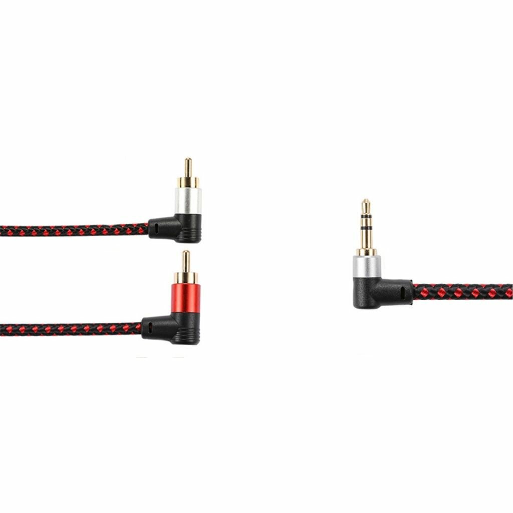 3,5 мм RCA мужской разъем разъемы джеки стерео кабель Y вилка к 2 RCA мужской адаптер провода, 5m