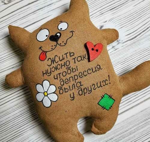 Ароматическое саше с ароматом кофе и ванили. Кот Для дома и белья