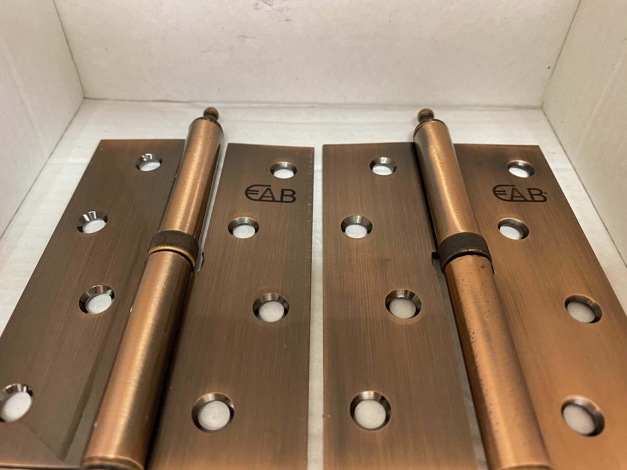 Петля стальная врезная с подшипником разъёмная4BB 100*75*3, цвет медь(2 штуки ), правая