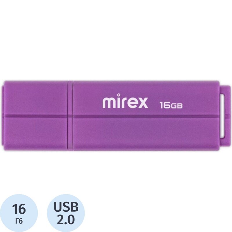 Флеш-память Mirex модель USB Line Violet, 16 Gb, цвет фиолетовый (13600-FMULVT16)