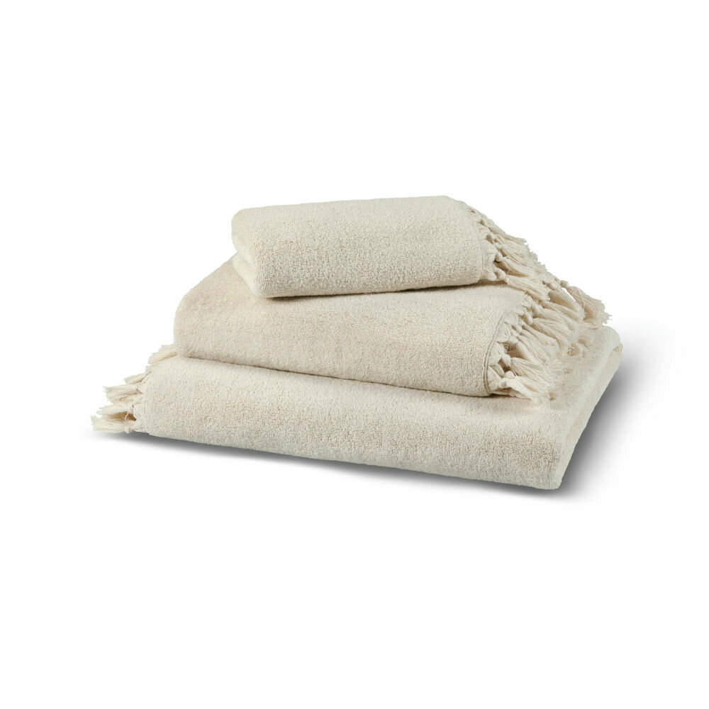 Полотенце из хлопка и льна Tierra Linen, 50*100 см, бежевый (natural)