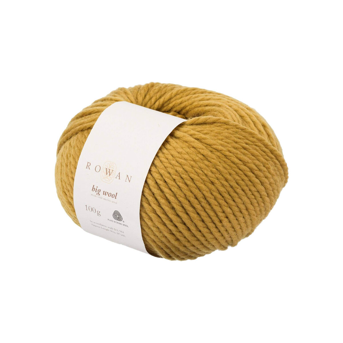 Big Wool /Биг Вул/ пряжа Rowan, Z058000 (088, golden olive (золотая оливка), желтый)