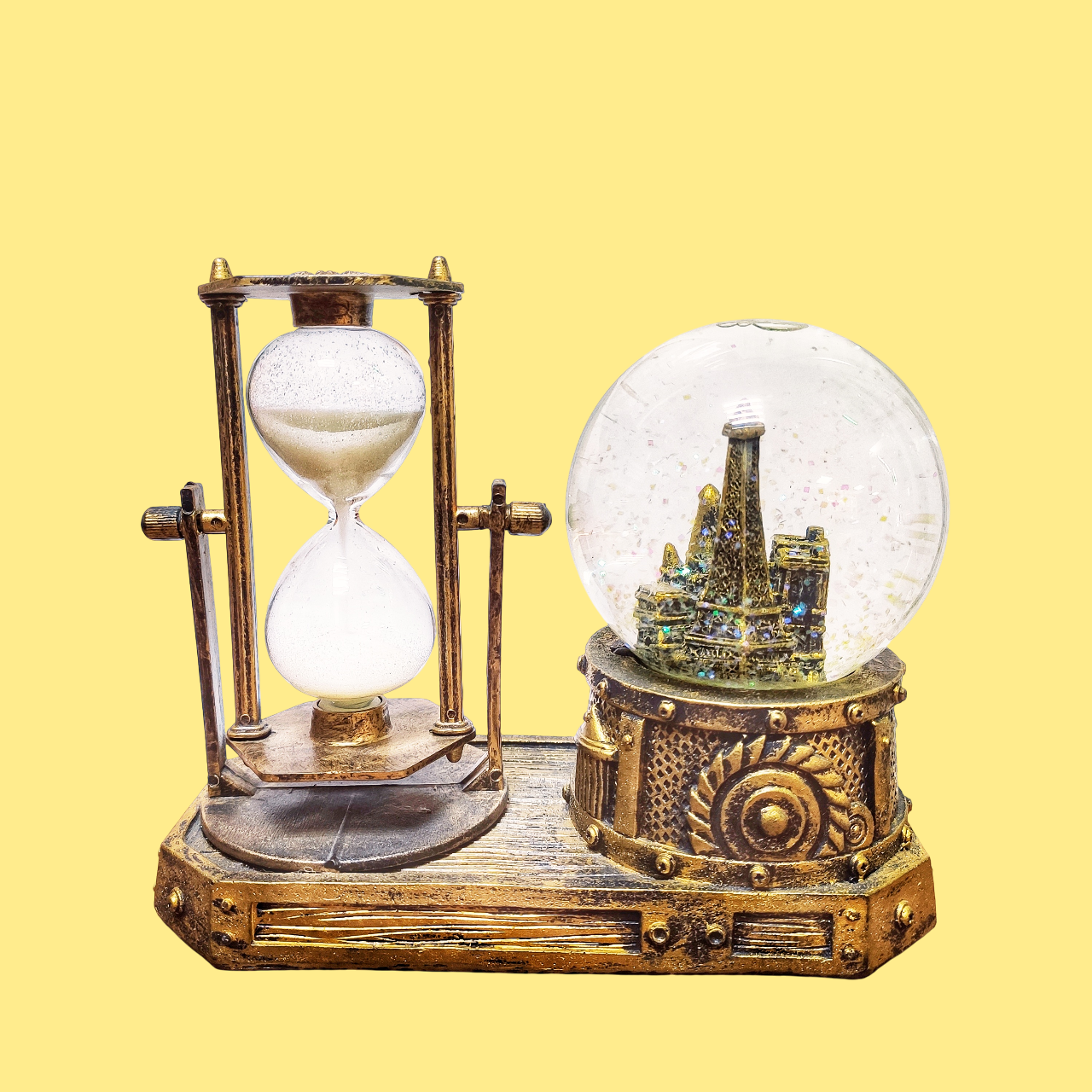 Песочные часы "Париж", 30 секунд, настольные, с декором и подсветкой