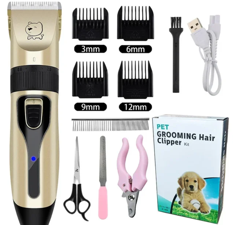 Машинка для стрижки собак и домашних животных, беспроводной триммер для стрижки шерсти