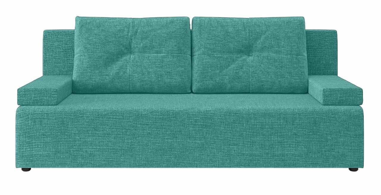 Диван-кровать Лиссабон, 200х90х90 см, рогожка Savana Lagoon, механизм Еврокнижка, прямой диван раскладной, с ящиком для белья. Гарантия 12 месяцев