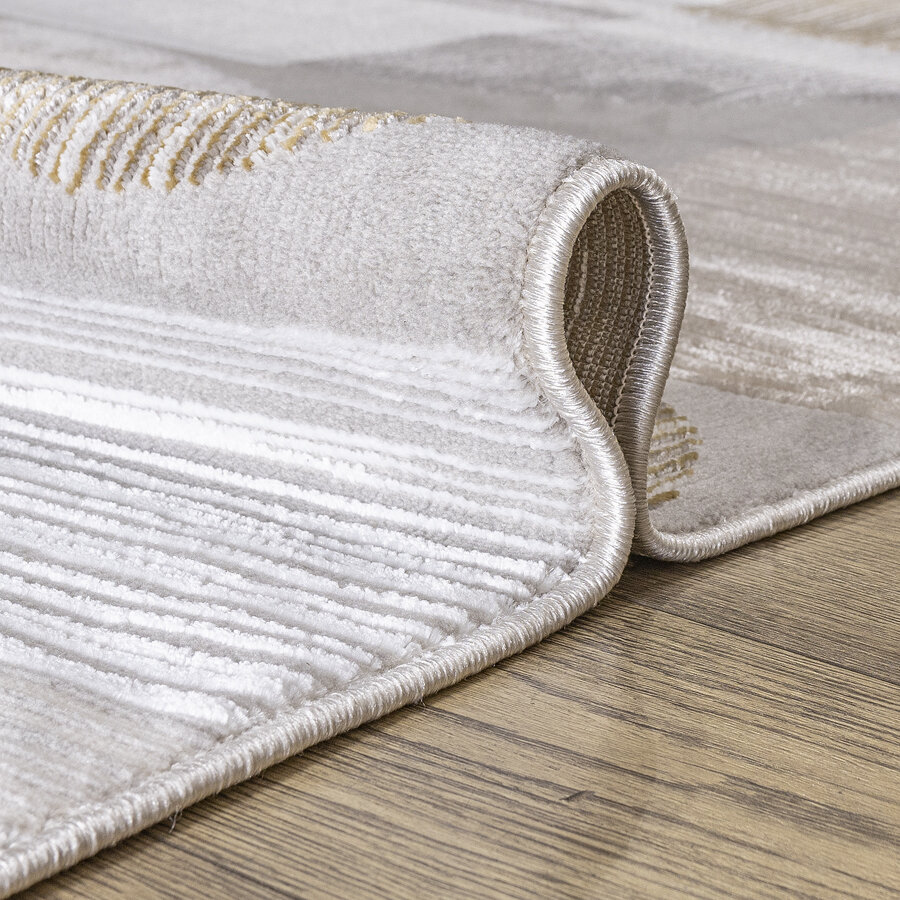 Ковер, Прямой, Бежевый, Золотисто-жёлтый, Серый, Коричневый, Белый, Современный, Абстрактный, на пол, в гостиную, спальню, в ассортименте (80 см. на 150 см.)