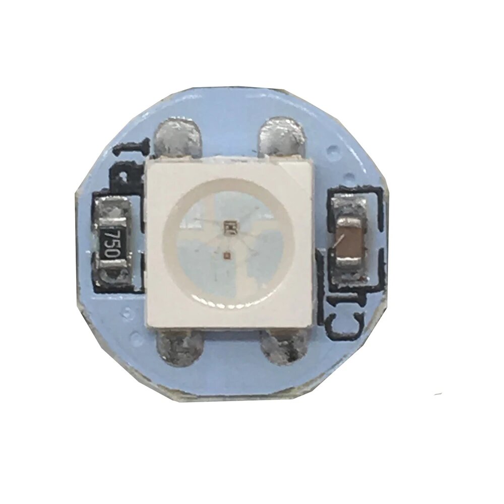 RGB светодиодный чип WS2812B, Emitting Color: WS2812 W-W, 10шт