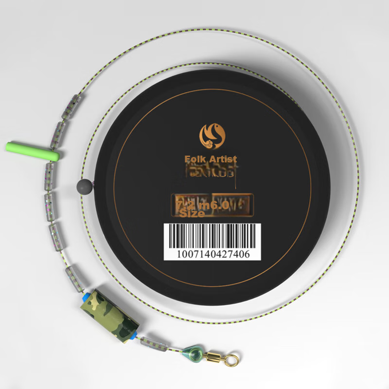 Folk Artisan, Master's Pre-Tied Fishing Line Reel, Finished Main Line Set, Fishing Tackle, Angling Supplies, 3.9*1.5