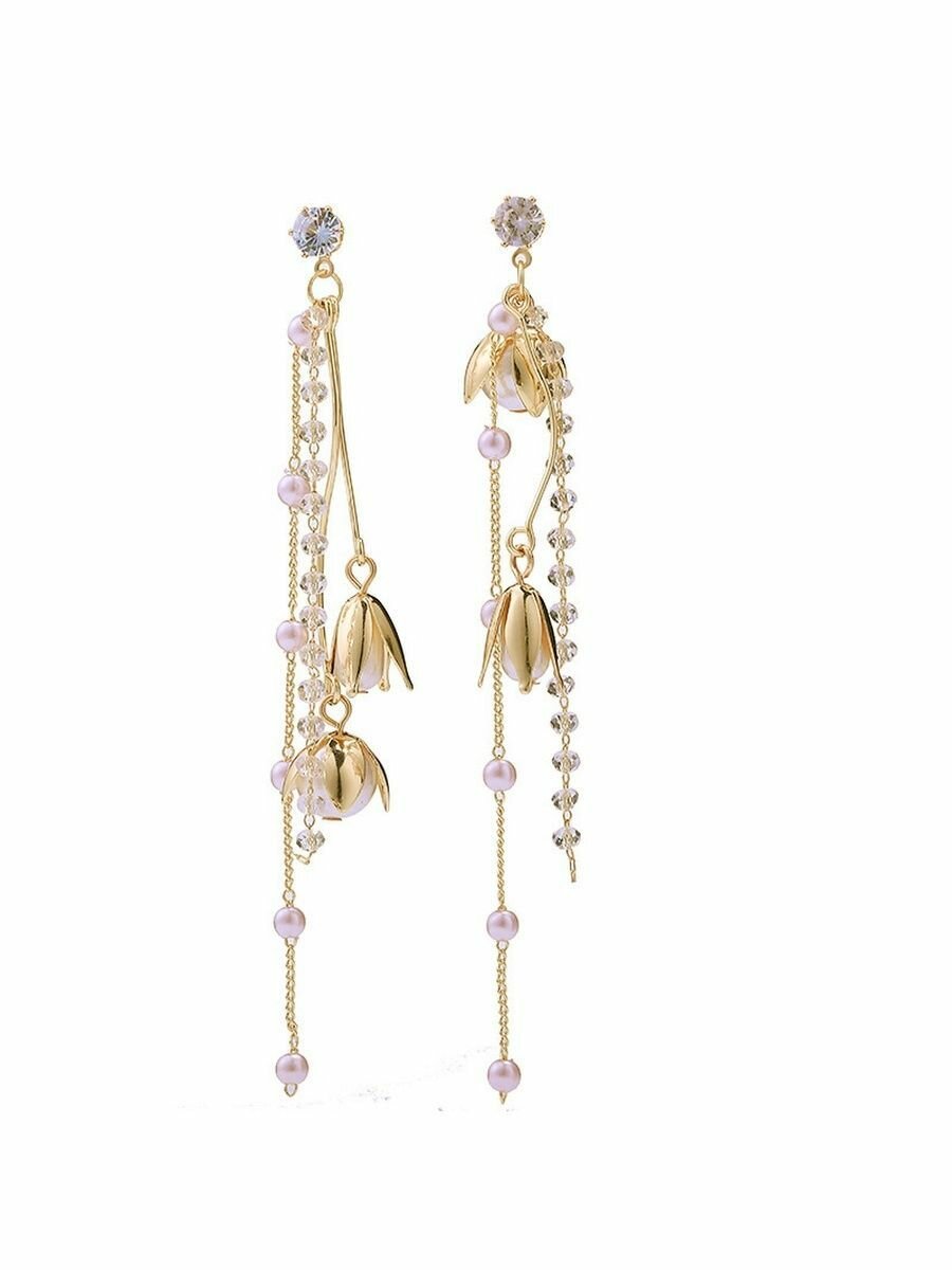 Серьги, жемчуг имитация