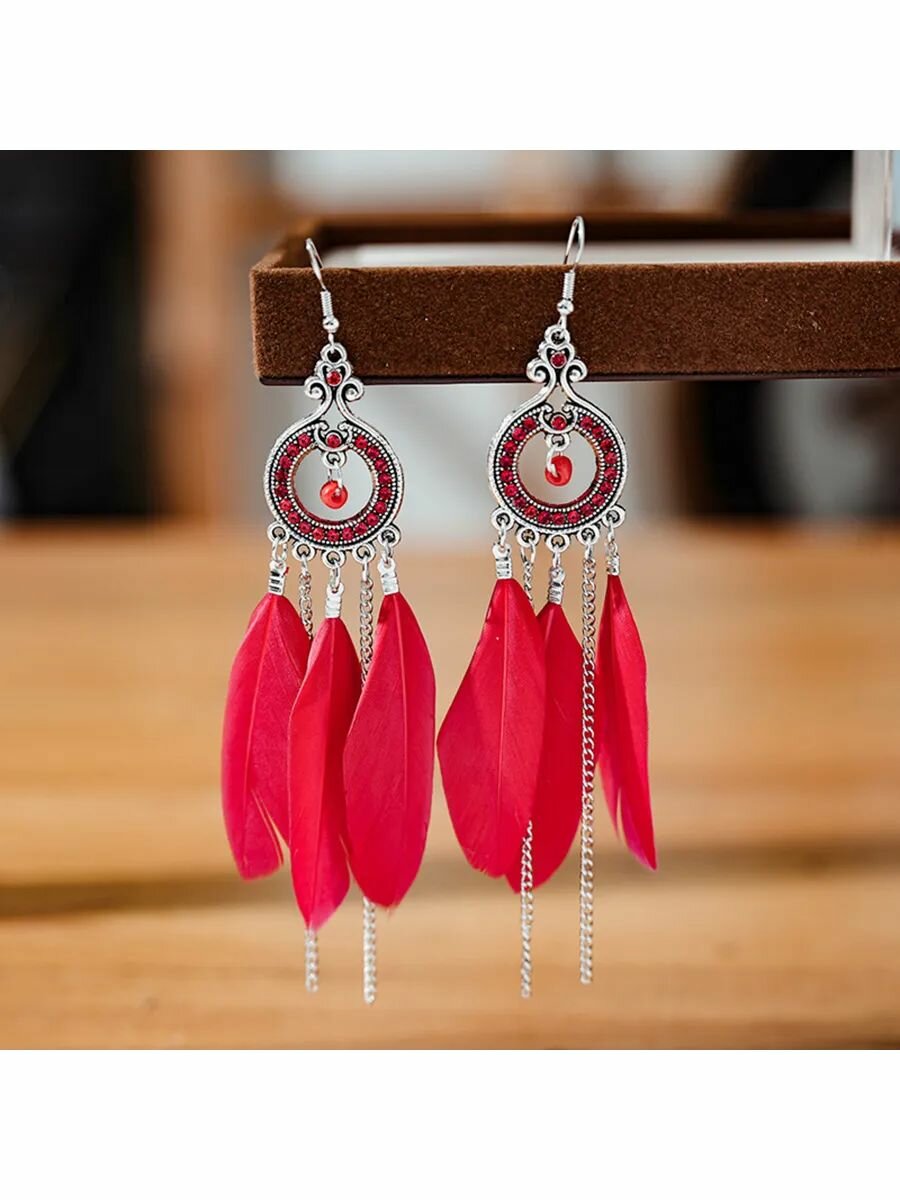 Серьги, искусственный камень