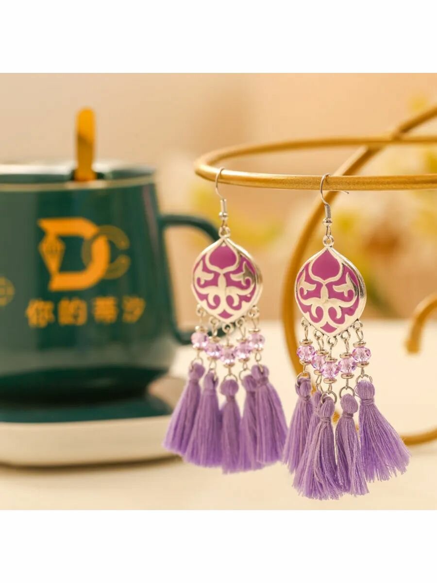 Серьги, искусственный камень