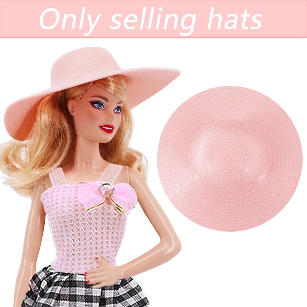 Розовая шляпа для кукол Barbie, XM820