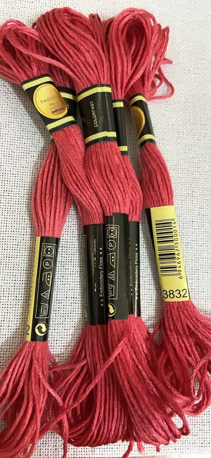 Набор ниток для вышивки DMC 3865 Бордовый, 3832