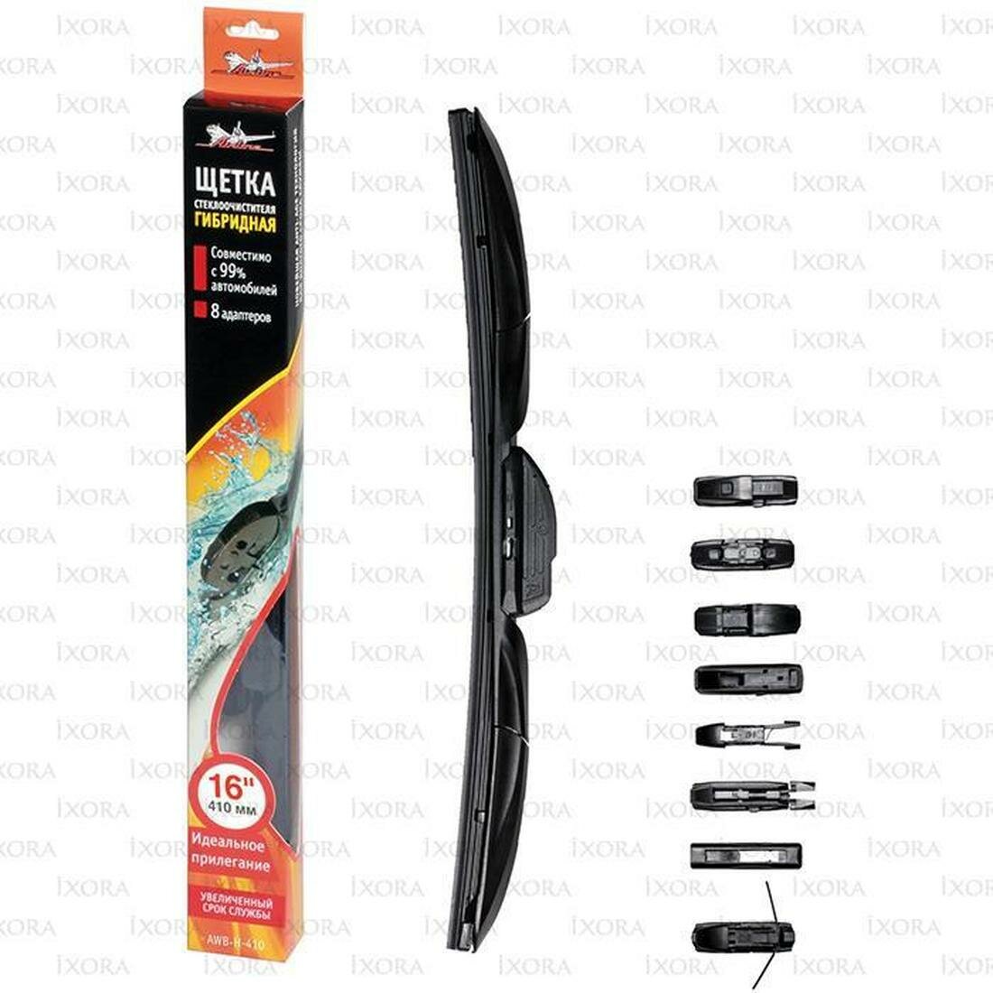 Airline щетка стеклоочистителя airline, 410 мм, гибридная, 1 шт awbh410