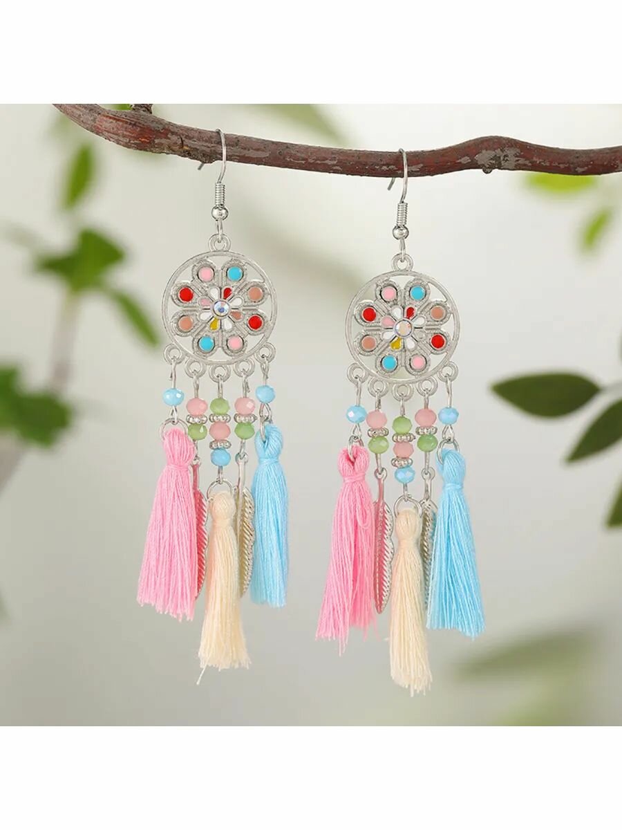 Серьги, искусственный камень