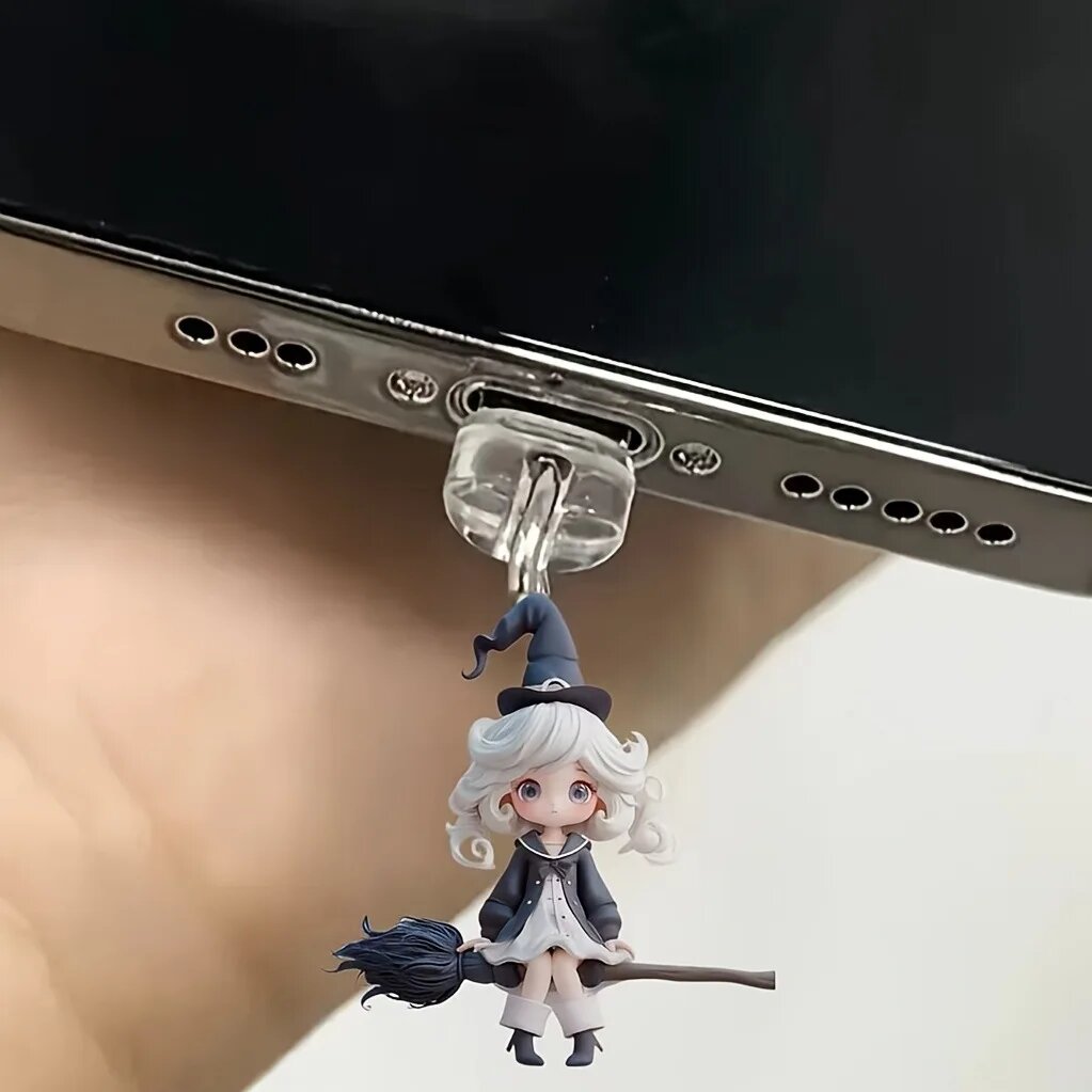 1 шт, декоративная пылезащитная заглушка с черепом, универсальная пылезащитная заглушка типа C, акриловая пылезащитная заглушка для телефона, легкая для вечеринки, свадьбы, мобильного телефона 3-for Type-C