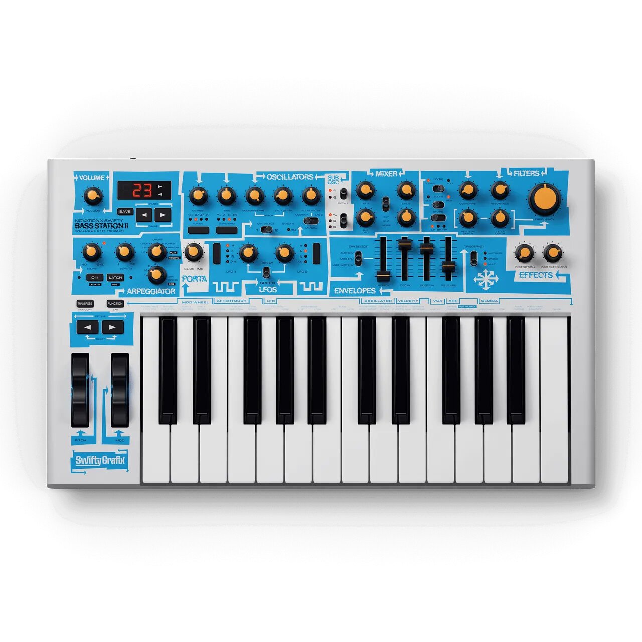 Аналоговый синтезатор NOVATION Bass Station II Swifty Edition
