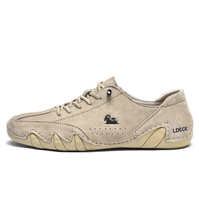 Мужские повседневные туфли из натуральной кожи, кроссовки, удобные летние прогулочные дизайнерские мокасины, новинка 2023 года, роскошная спортивная обувь для мужчин