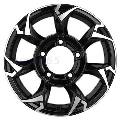 Литой колесный диск Khomen Wheels KHW1505 (Jimny) 5,5x15/5x139,7 ET5 D108,1 Black-FP