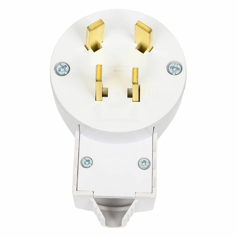 Вилка силовая СП Blanca 3P+E 32А 400В бел. SE BLNSV003241