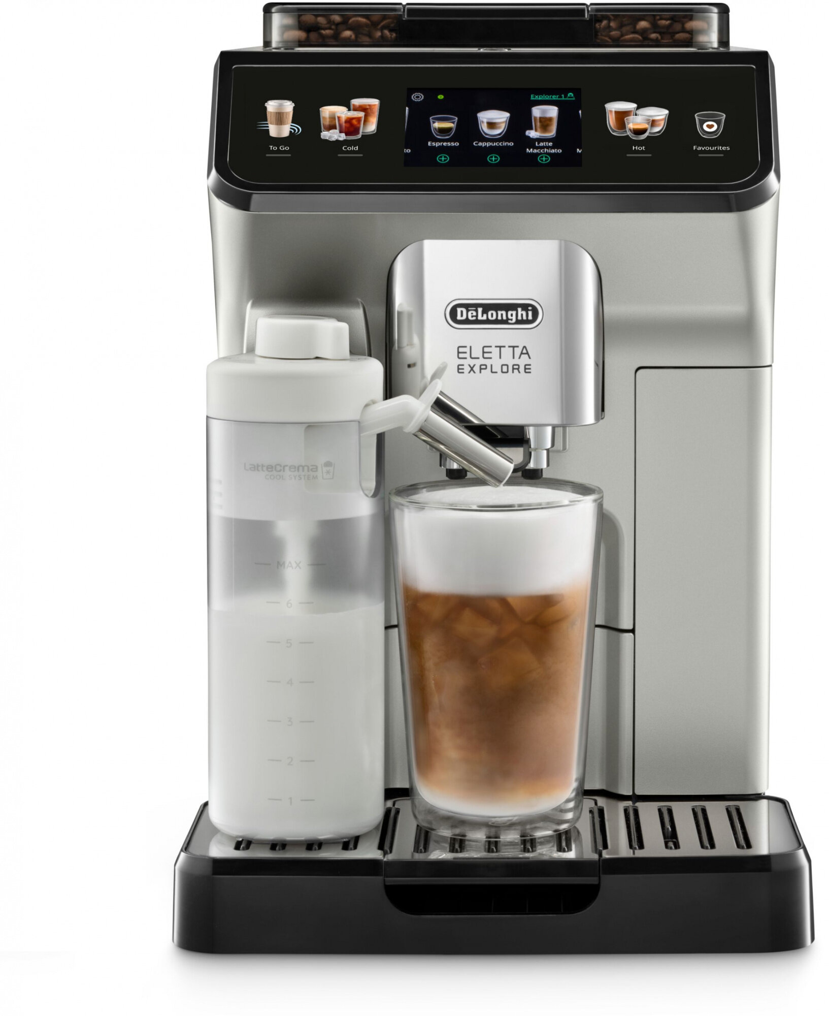 Кофемашина Delonghi Eletta Explore ECAM450.55. S 1450Вт сер