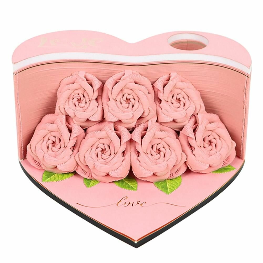 Декоративный календарь 3D в форме розы на 2025 год/Изысканный подарок на Новый год