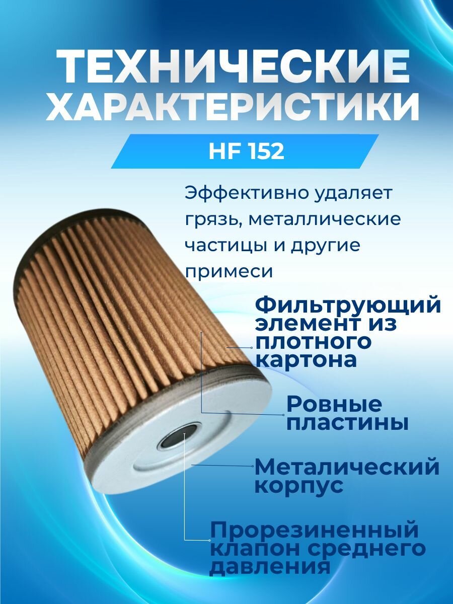 Фильтр масляный HF152 картридж для квадроцикла