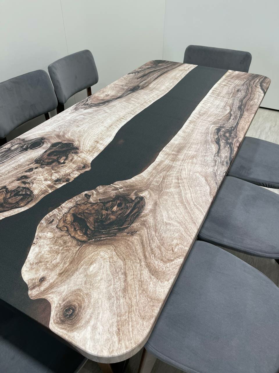 Стол кухонный обеденный прямоугольный дизайнерский лофт THETABLE•RU 120х80 3.30/2.1