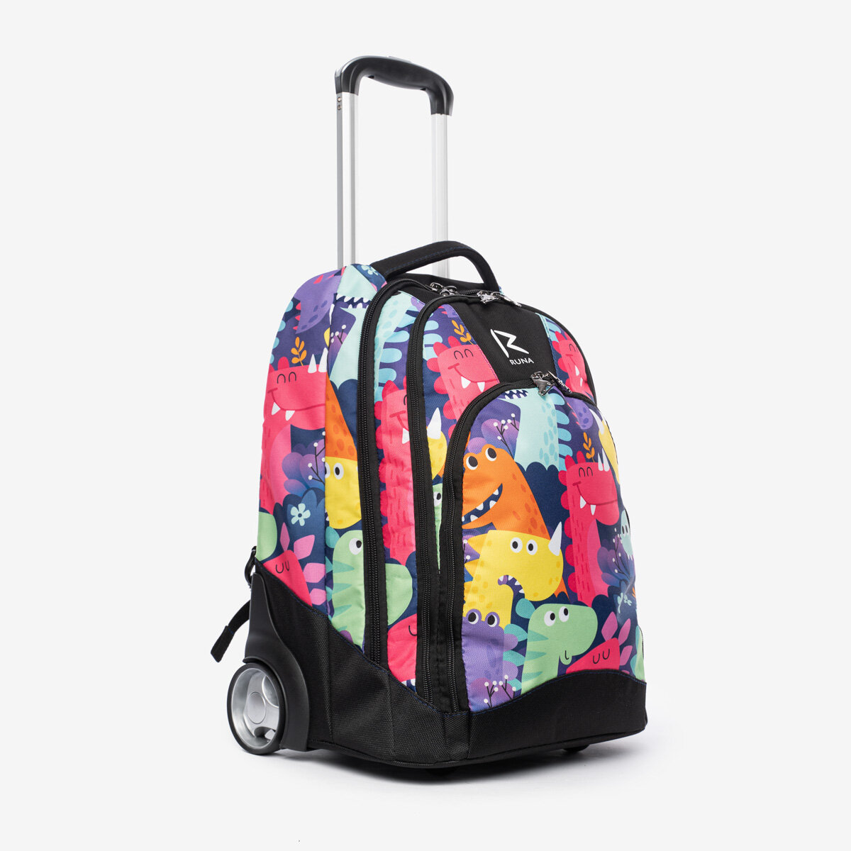 Сумка-рюкзак на колесах "RUNA", Дино, для фигурных коньков, роликов, одежды, экипировки и аксессуаров