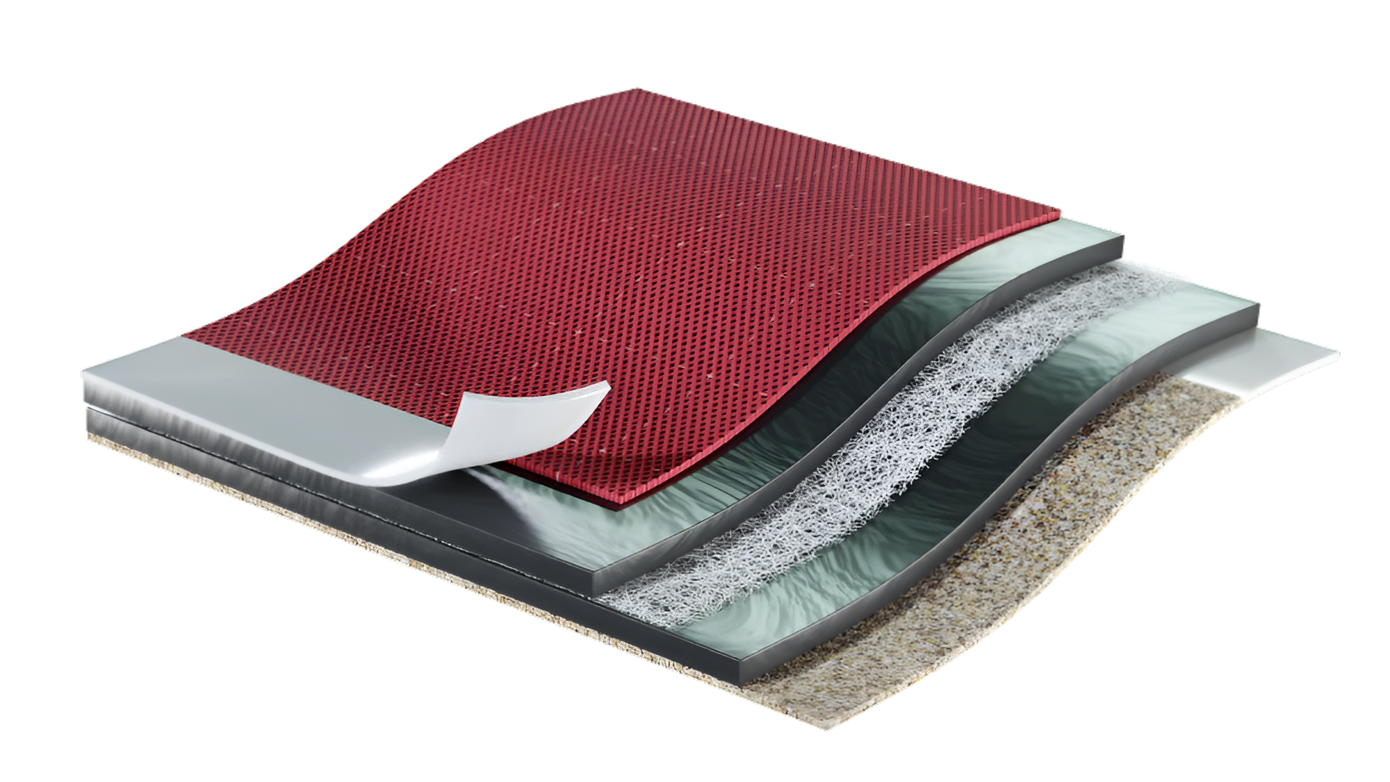 Подкладочный ковер Docke Premium Mix EL, 30 м, красный, 1 шт