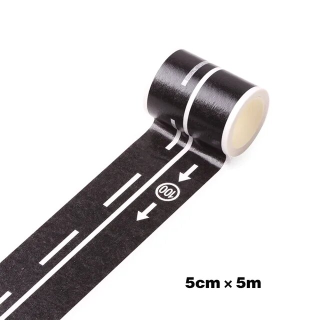 Креативная самодельная бумажная лента для дорог, железных дорог и поездов длиной 5 м/10 м, съемная трасса для гоночных автомобилей, украшение для дня рождения, подарочная игрушка