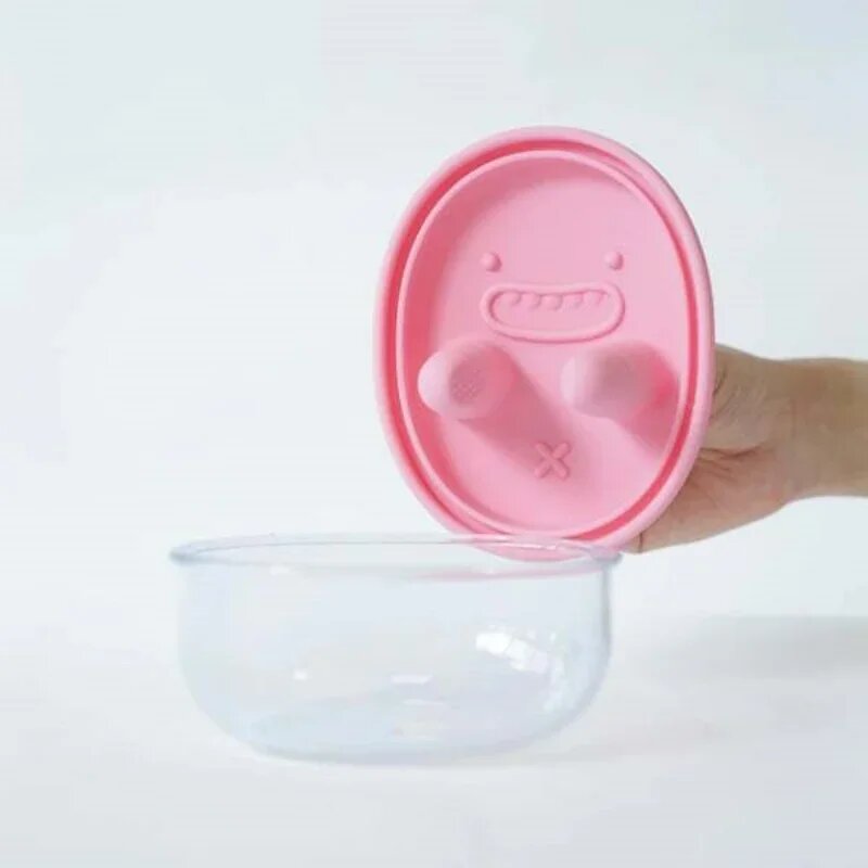 Контейнер для хранения еды, ABS+силикон, набор из 1 штуки Розовый, Pink