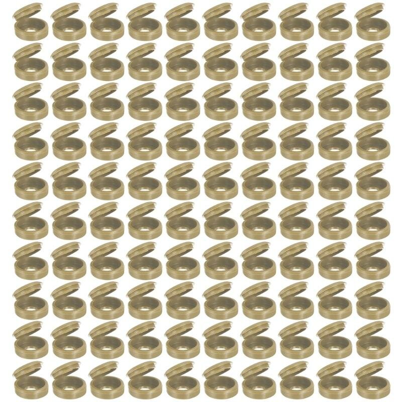 Пластиковые заглушки для винтов, 100 шт, Золотистый мокко