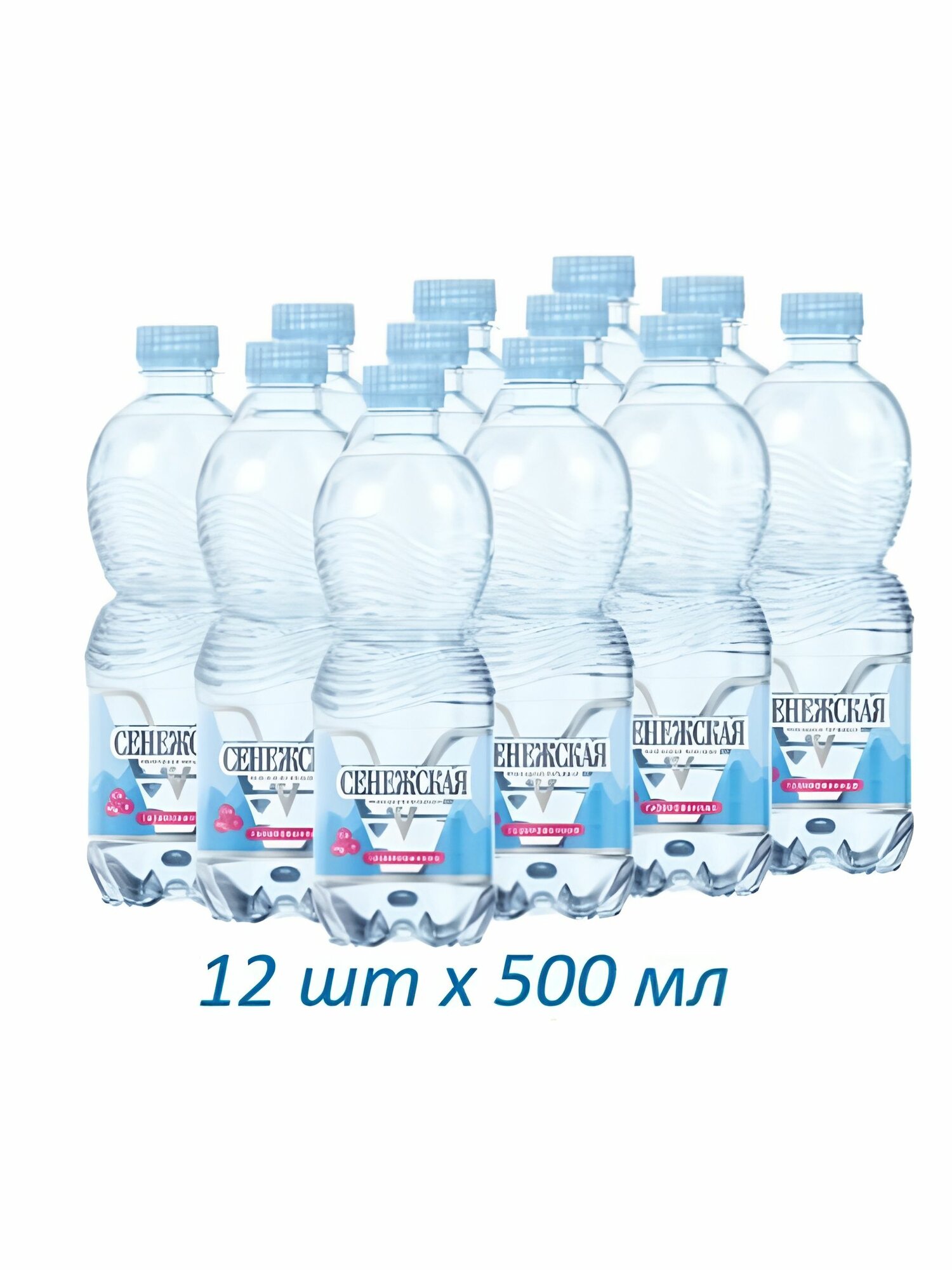 Вода Сенежская питьевая газированная, 500 мл х 12 шт