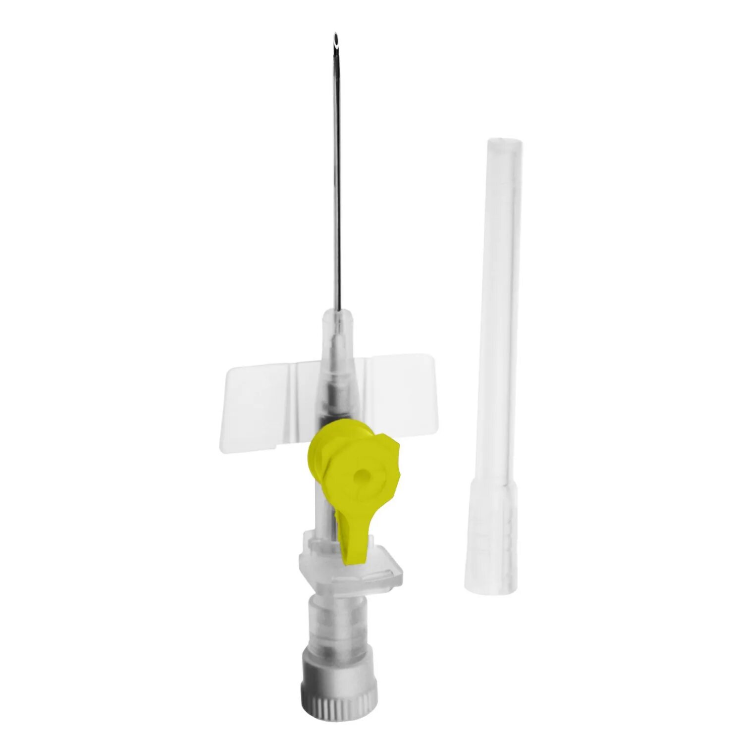 Катетер периферический с доп. портом 24G, SFM, 100 шт/уп