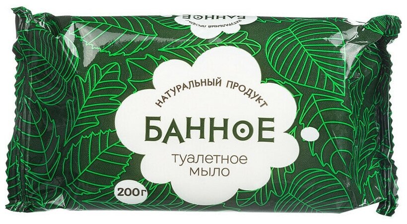 Мыло туалетное твёрдое Банное 200 г РМЗ