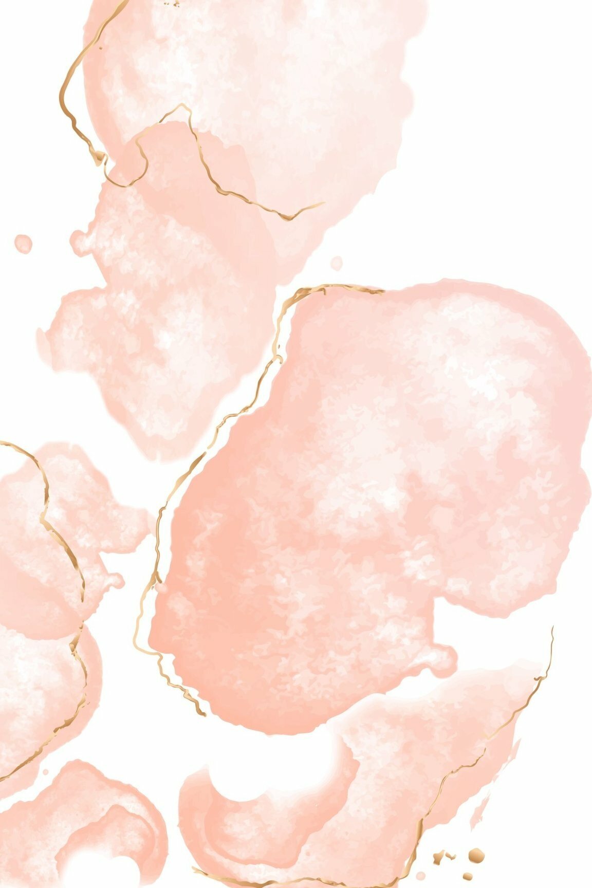 Постер / Плакат / Картина Розовая Акварель 40х50 см в раме