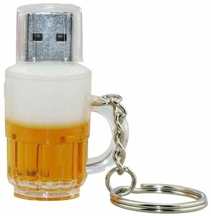 Подарочный USB-накопитель пивная кружка оригинальная флешка 4GB