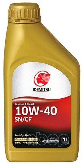 IDEMITSU Масло моторное SN/CF 10W-40 полусинтетическое 1 л