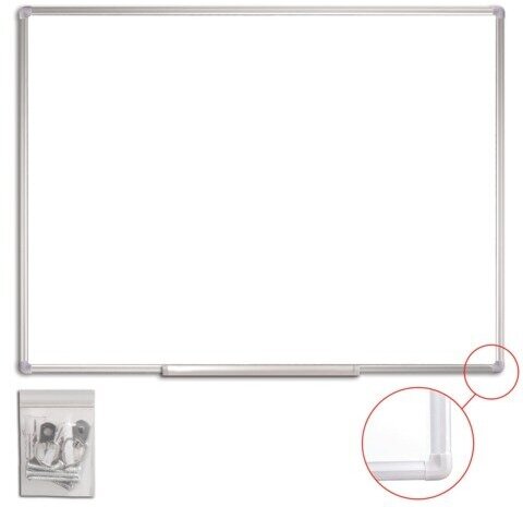 Доска магнитно-маркерная STAFF 235463, (90x120 см) лаковое покрытие, алюминиевая рама