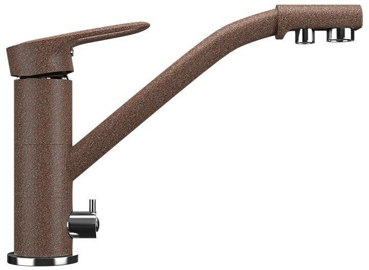 Смеситель для кухни Ulgran U-010-307, терракот