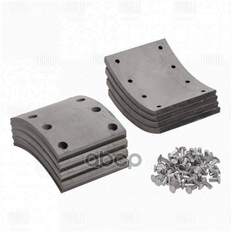 Накладка торм. колодки для а/м КамАЗ 5511 Р/К 8 шт. R1 с закл. 140х188 TRIALLI BLT 0701 Trialli арт. BLT 0701