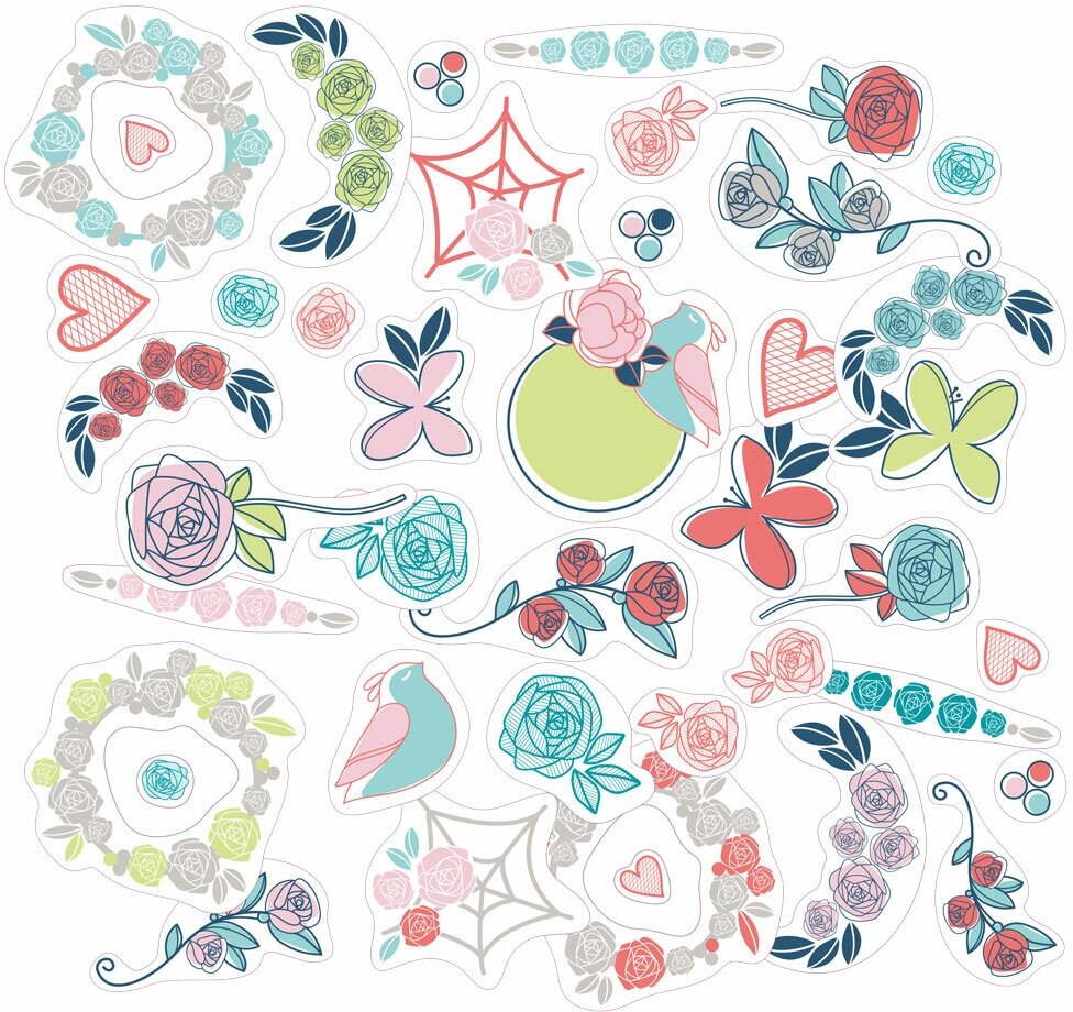 Mr.Painter Декоративные элементы 190 г/кв. м 13,5×9,5 см Грезы Пыльная роза 170303