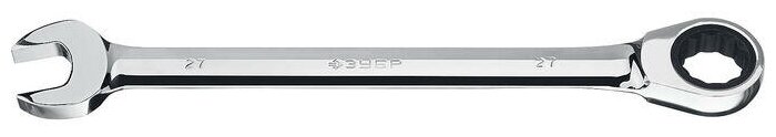 Комбинированный гаечный ключ трещоточный 27 мм, ЗУБР 27074-27