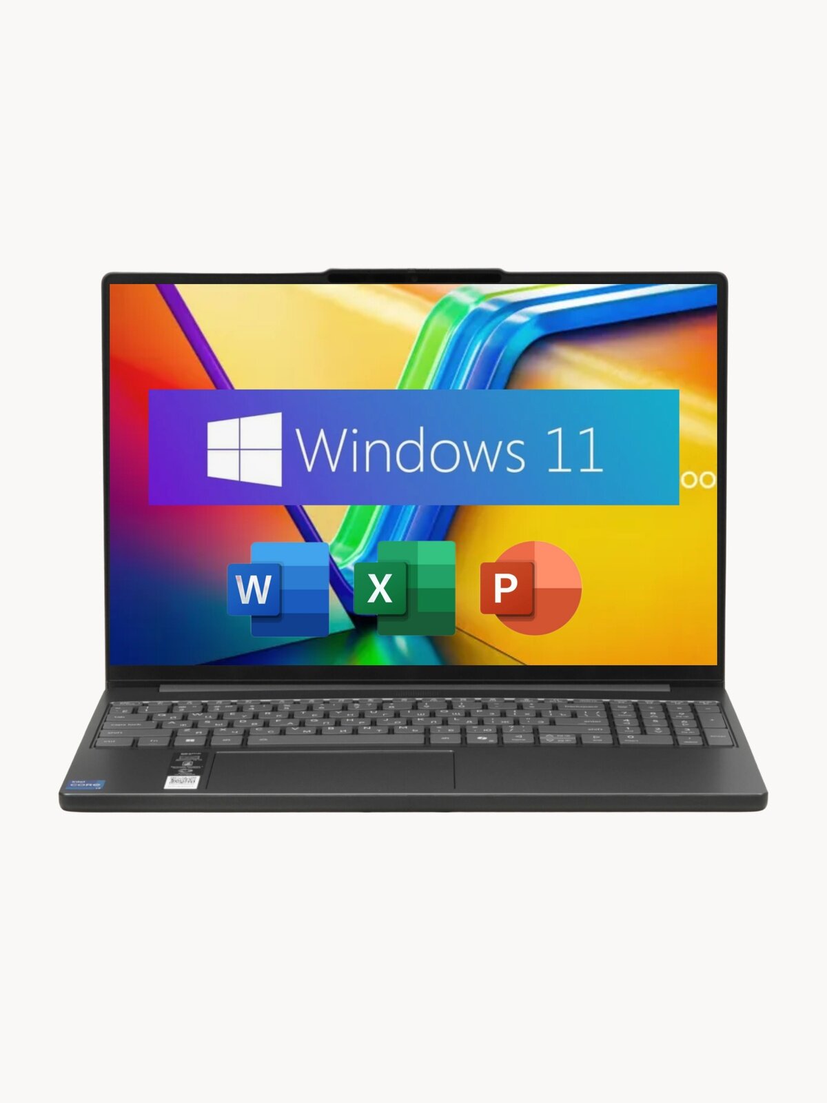 15.3" Ноутбук Lenovo IdeaPad Slim 3 Gen 10, Intel Core i7-13620H (5.0 ГГц), RAM 16 ГБ LPDDR5, SSD 512 ГБ, Windows 11 Home + Office 2021, Luna Grey, Металлическая крышка , Русская раскладка