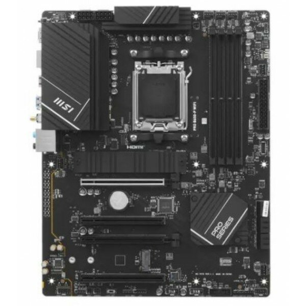 Материнская плата MSI PRO B650-P WIFI, AM5, AMD B650, 4xDDR5, 6xSATA, 2xM.2 (PCIe 4.0), 2xPCIe 4.0 x16, 2xPCIe 3.0 x16, 1xHDMI, 1xDP, 1x2.5Gb LAN, Wi-