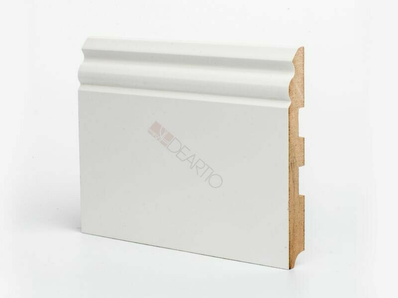 Плинтус Напольный МДФ Ликорн U105-150 Белый В150хТ16хД2050 мм DeArtio.